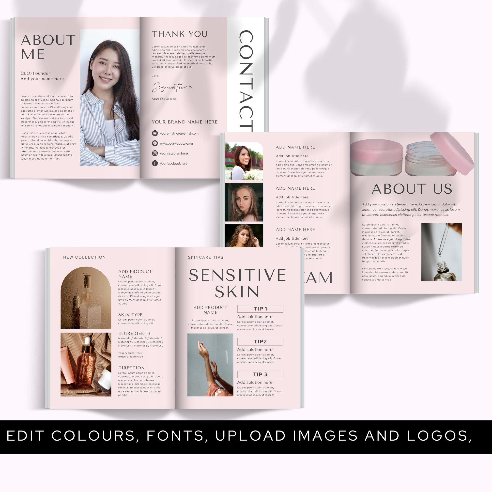 Beauty Product Catalogue, Skincare Promotional Brochure, Advertise ...