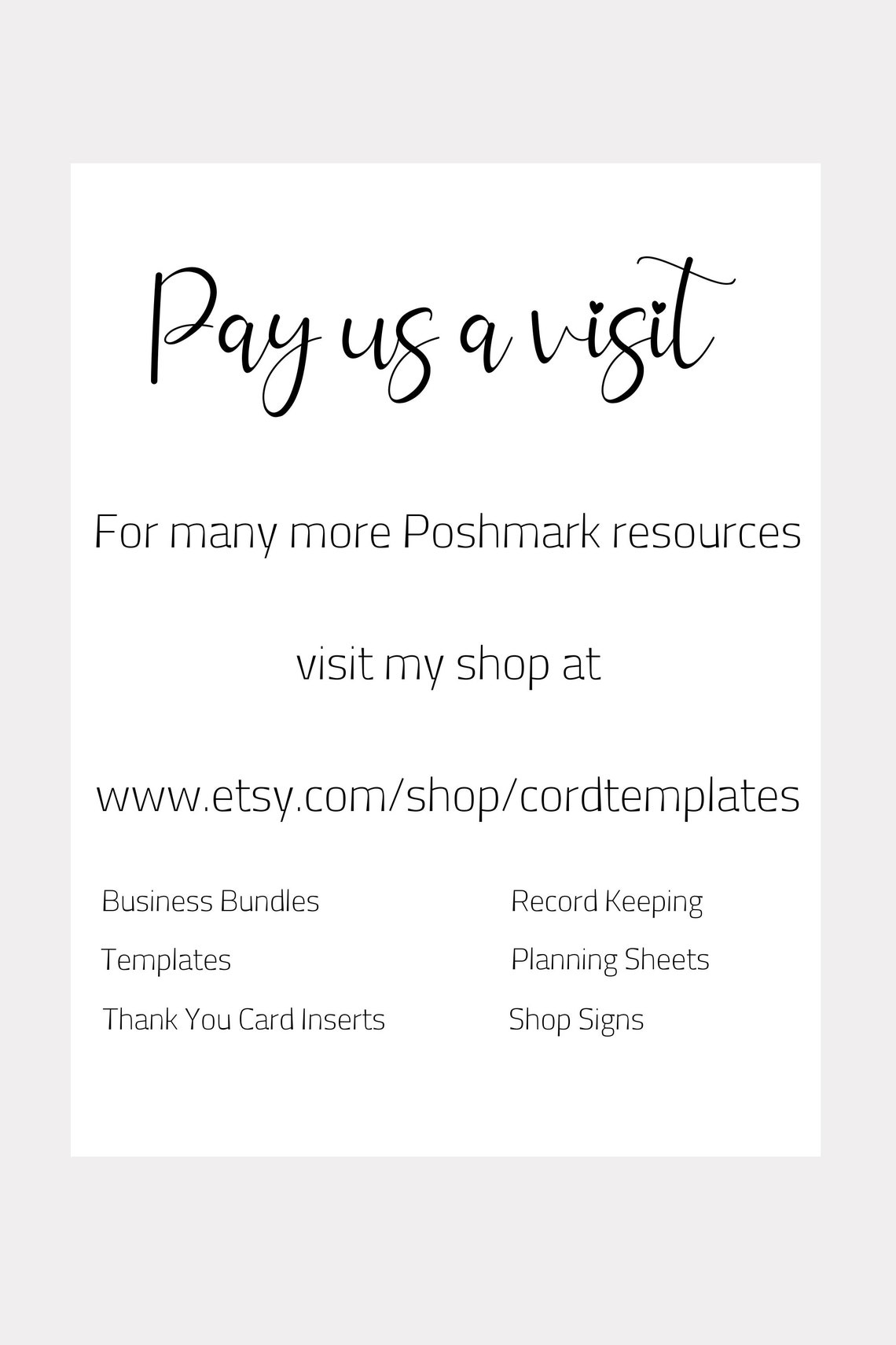 Poshmark Closet Signs Poshmark Reseller Shop Signs Instant Download 22 ...