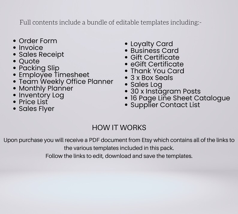 Editable Small Business Forms Bundle Instagram Post Templates - Etsy