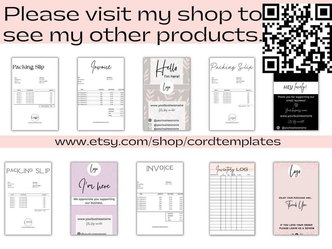 Pink Glitter Editable Sales Log Template, Sale and Purchase Inventory ...