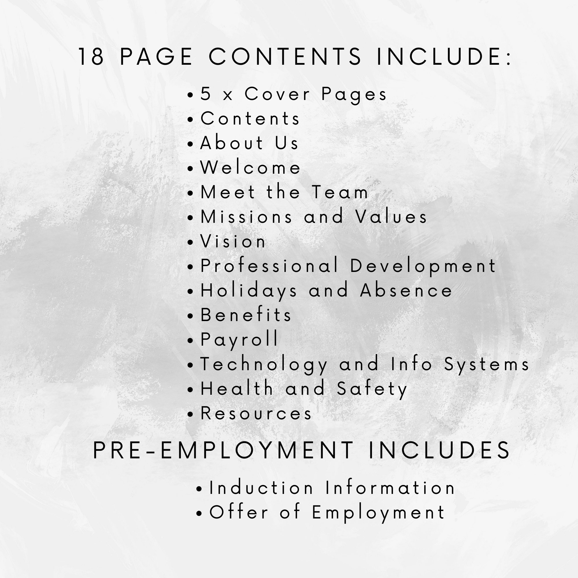 Home Care Employee Welcome Package Template, HR Checklist for Small ...
