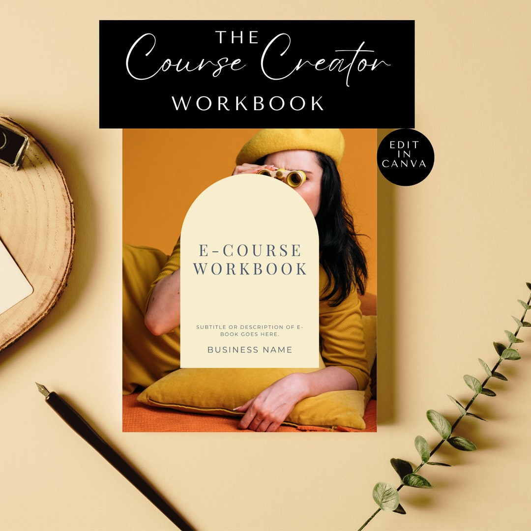 Course Creator Workbook Template, Canva Ebook for Coaches and Course ...