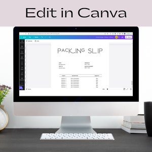 Editable Business Packing Slip Template, Minimalist Delivery Slip List ...