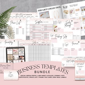Editable Small Business Forms, Instagram Post Templates and Line Sheet ...