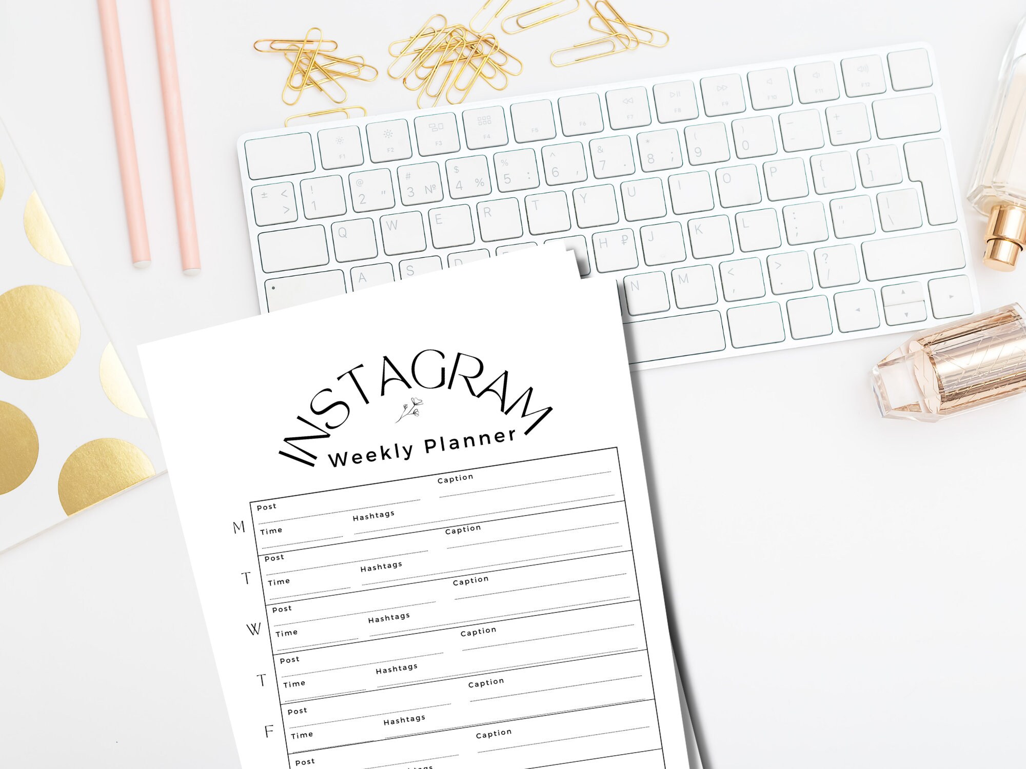 Instagram Planner Printable | Post Planner | Social Media Monthly and ...