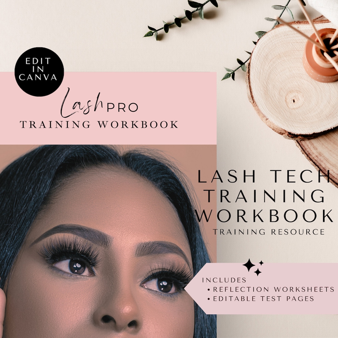 Eye Lash Extension Training Workbook, Lash Technician Course Creator ...