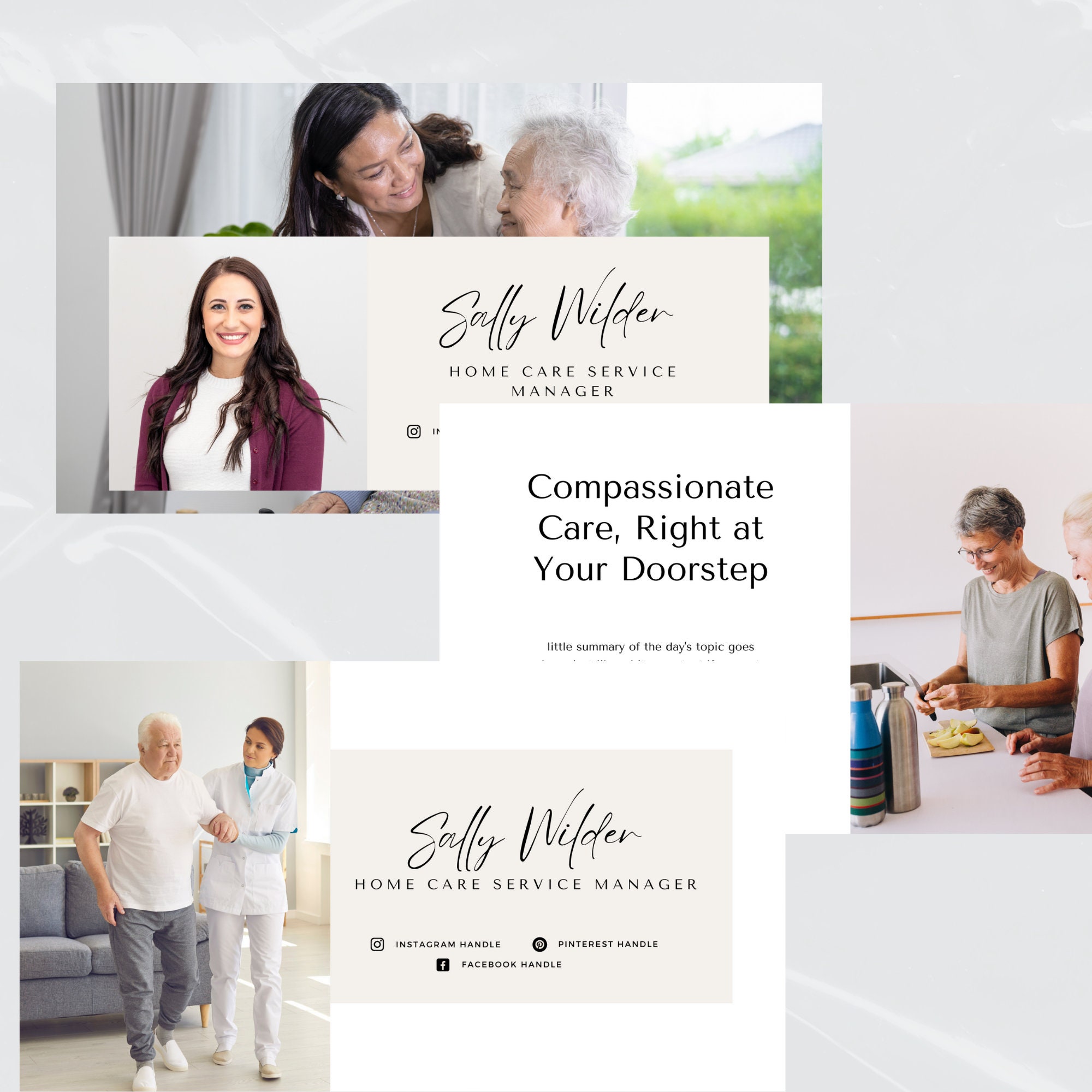 Facebook Cover Templates for Home Care Service, Social Media Banner ...