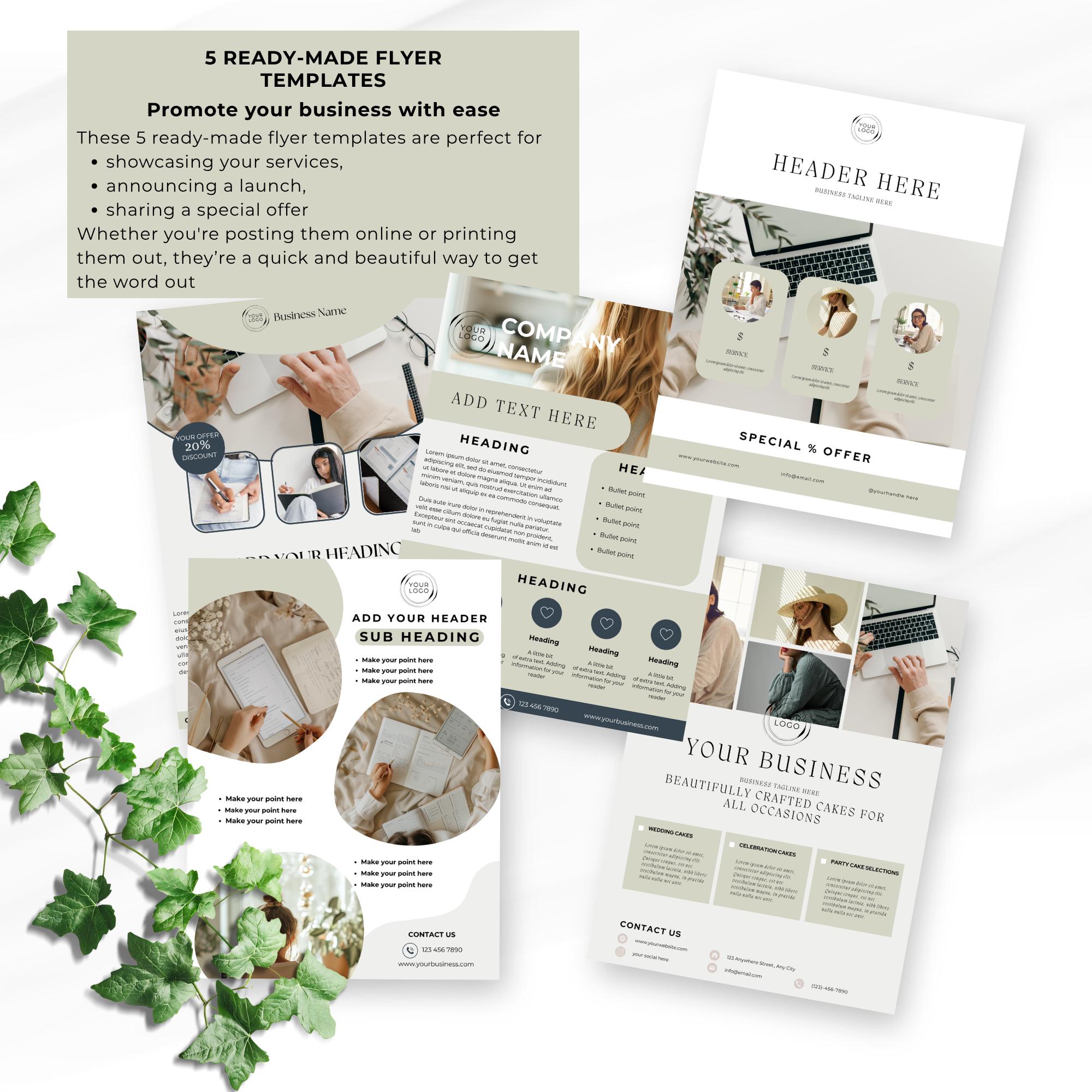 Small Business Starter Kit Canva, Editable Business Templates, Start-up ...