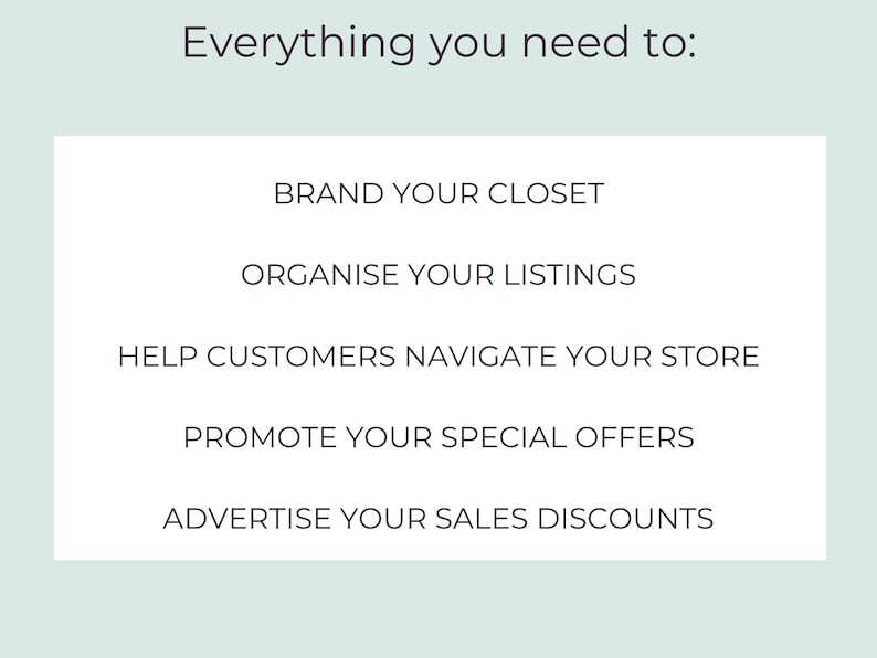 Poshmark Closet Template Bundle. Shop Signs | Header Template | Shop ...