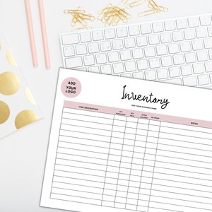 Editable Inventory Tracker, Printable Business Inventory Record ...