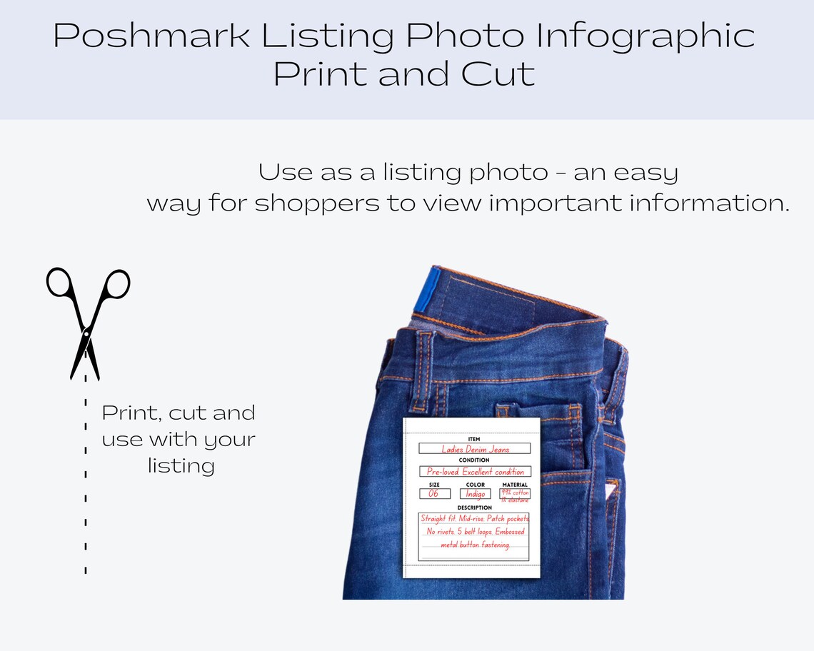 Poshmark Clothing Photo Infographic, Printable Poshmark Download for ...