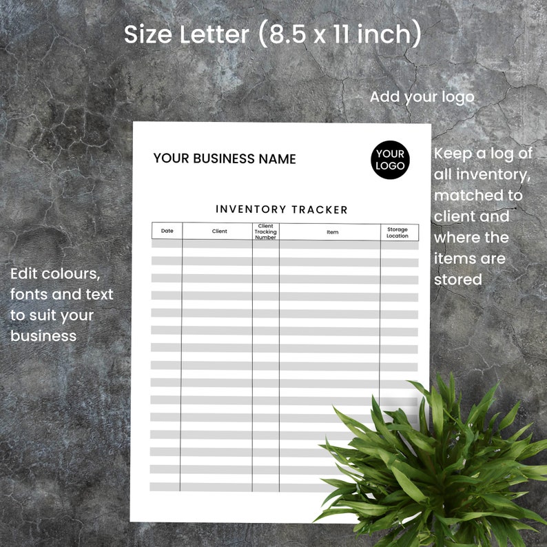 Consignment Store Inventory Tracker, Editable Reseller Consignment ... Consignment Store Inventory Tracker, Editable Reseller Consignment ...