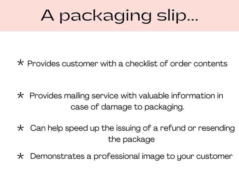 Editable Business Packing Slip Template, Minimalist Delivery Slip List ...