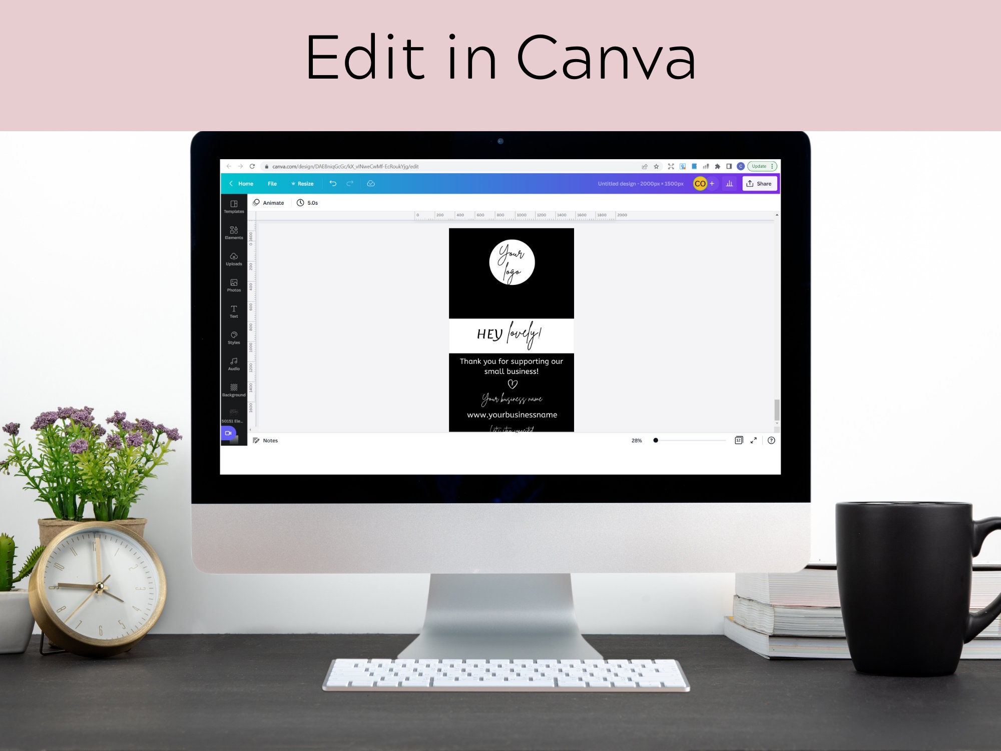 Editable Box Seal Template, Box Seal Label, Custom Branding Template ...