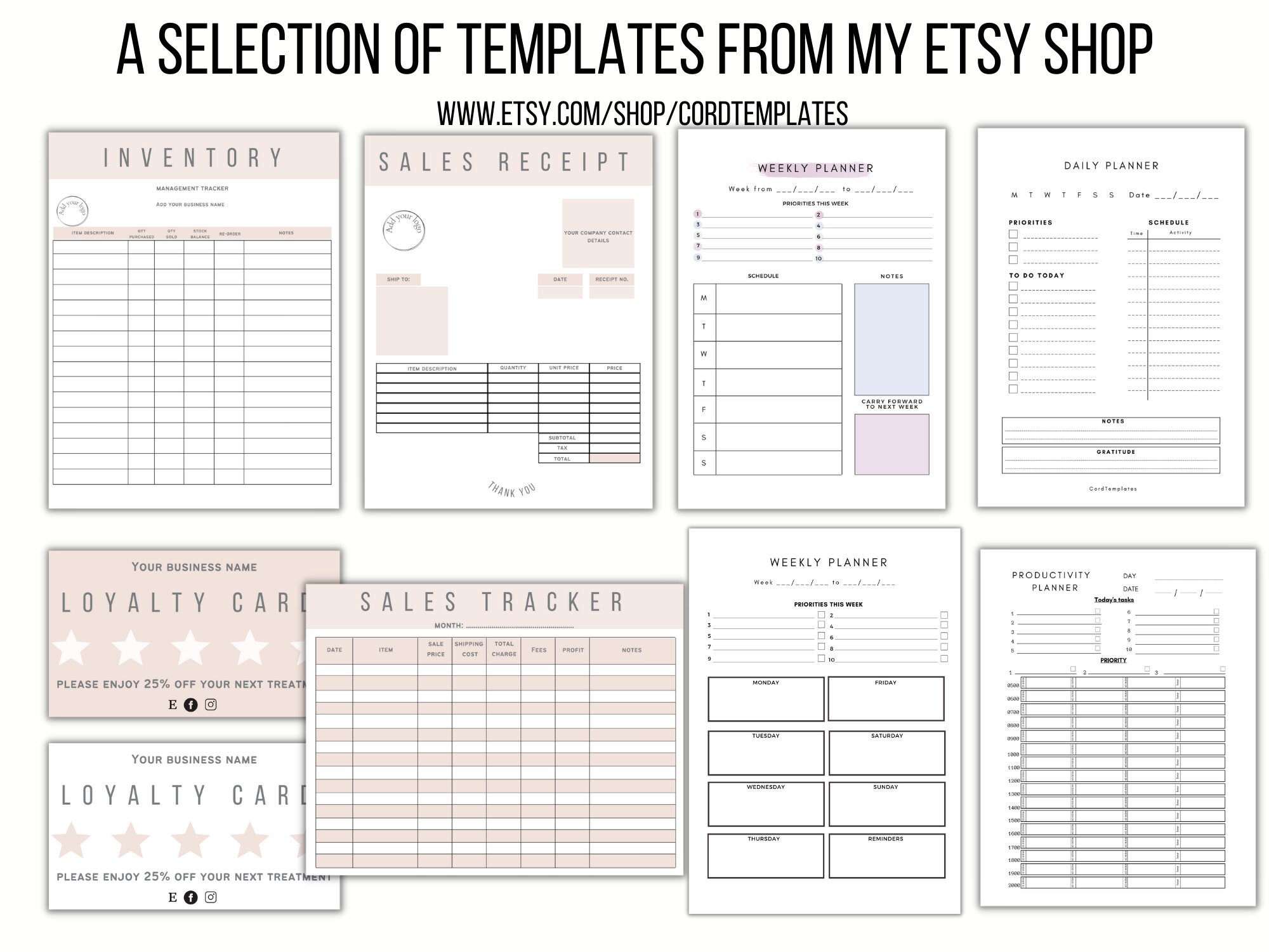 Pink Editable Order Form Template, Printable and Customizable Order ...