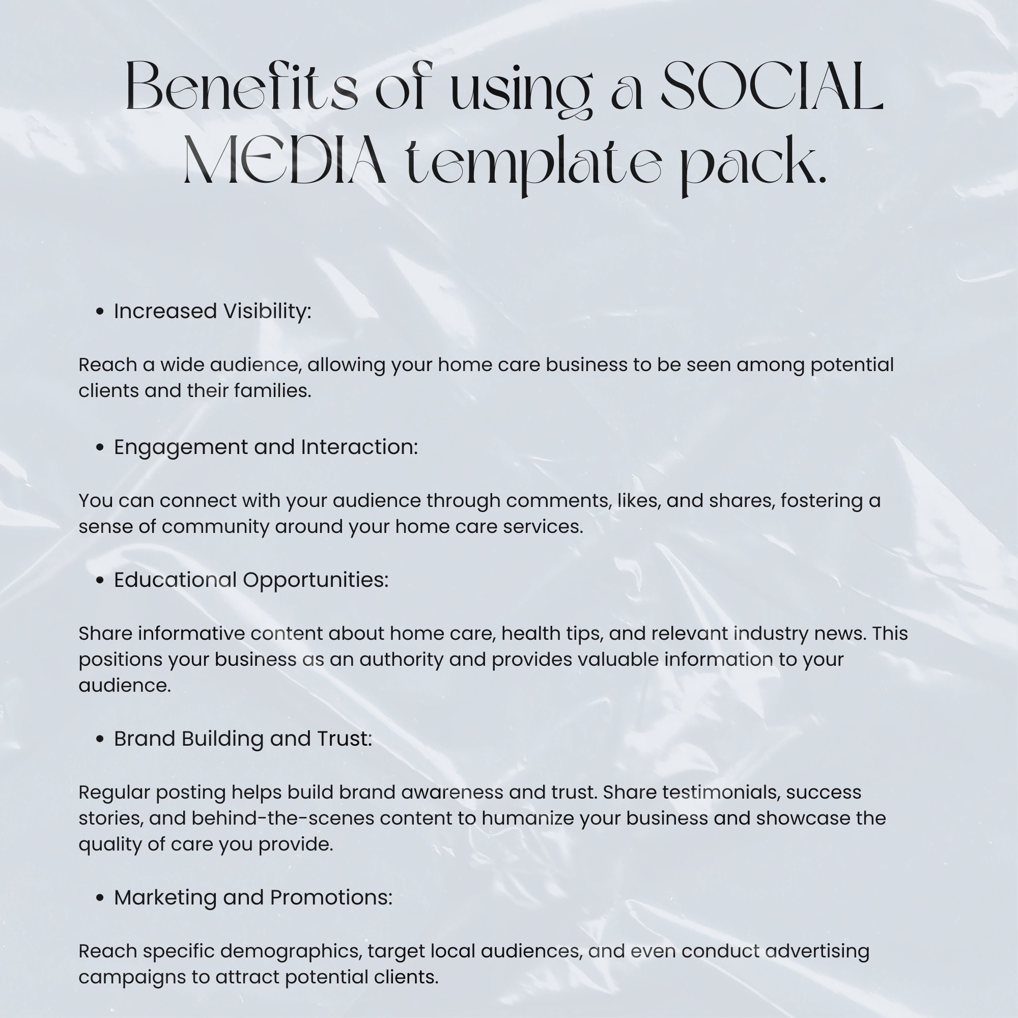 Home Care Social Posts, Care Service Social Media Templates, Editable ...