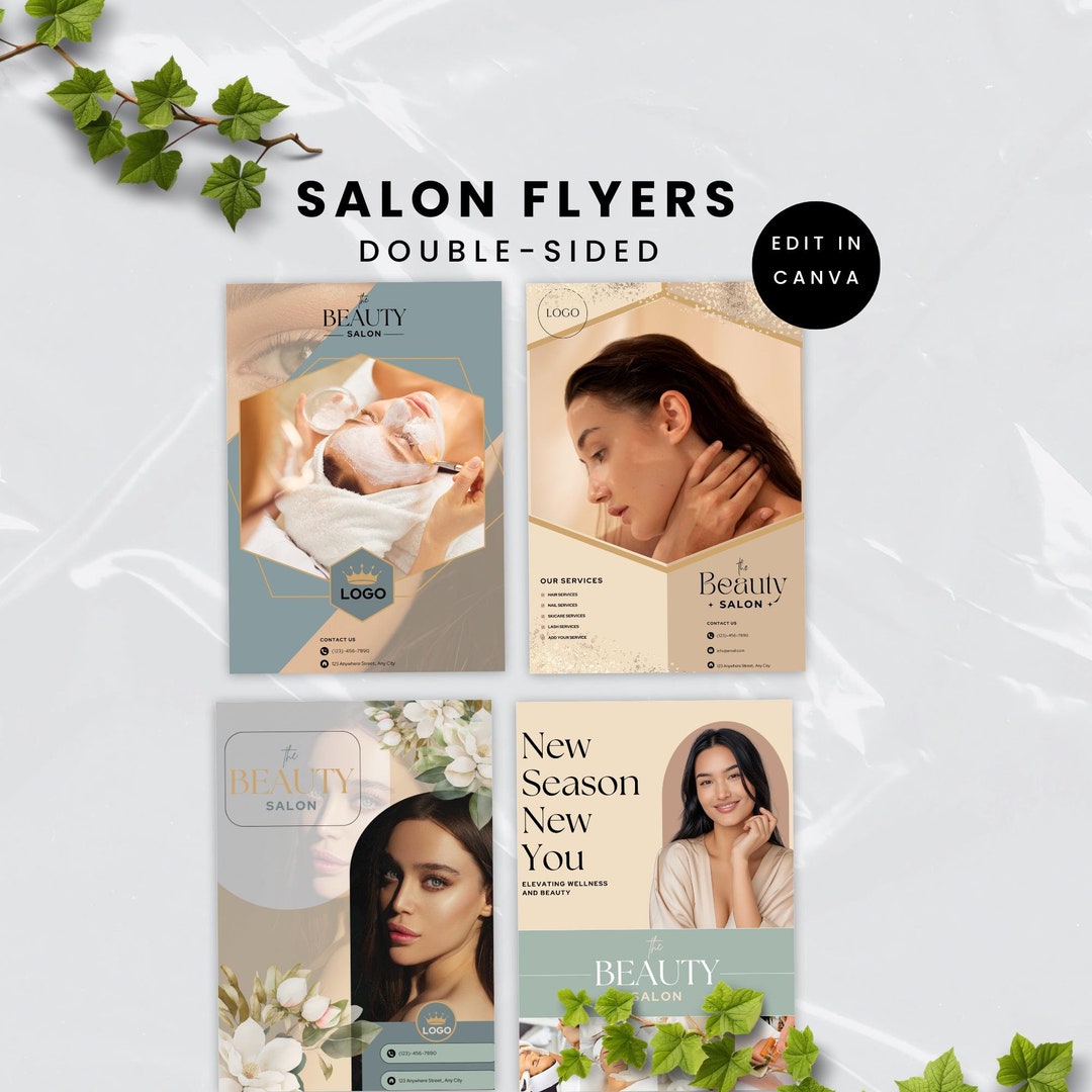 Beauty Salon Business Flyers, Hair Salon Advertisement, Salon Marketing ...