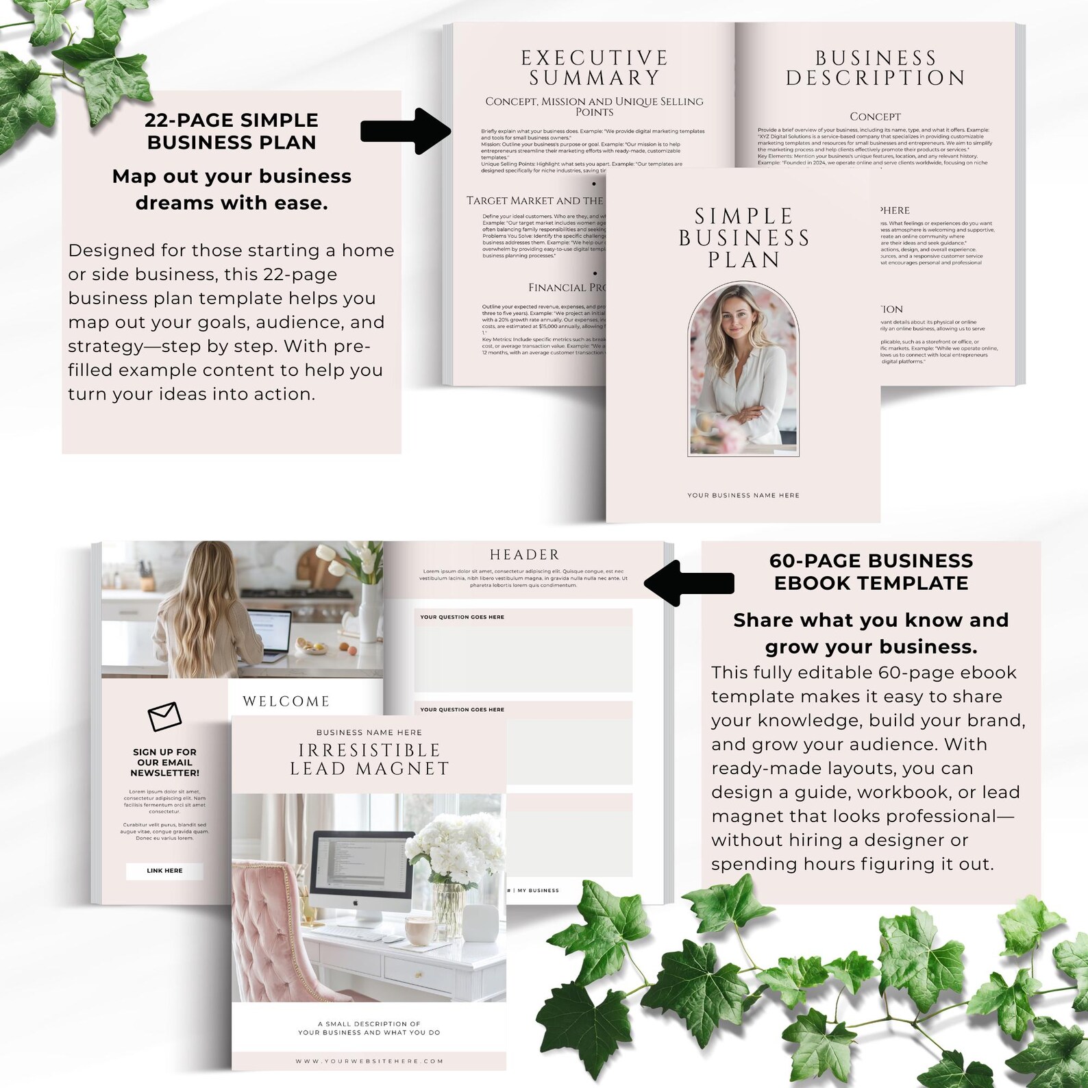 Small Business Starter Kit Canva, Editable Business Templates, Start-up ...