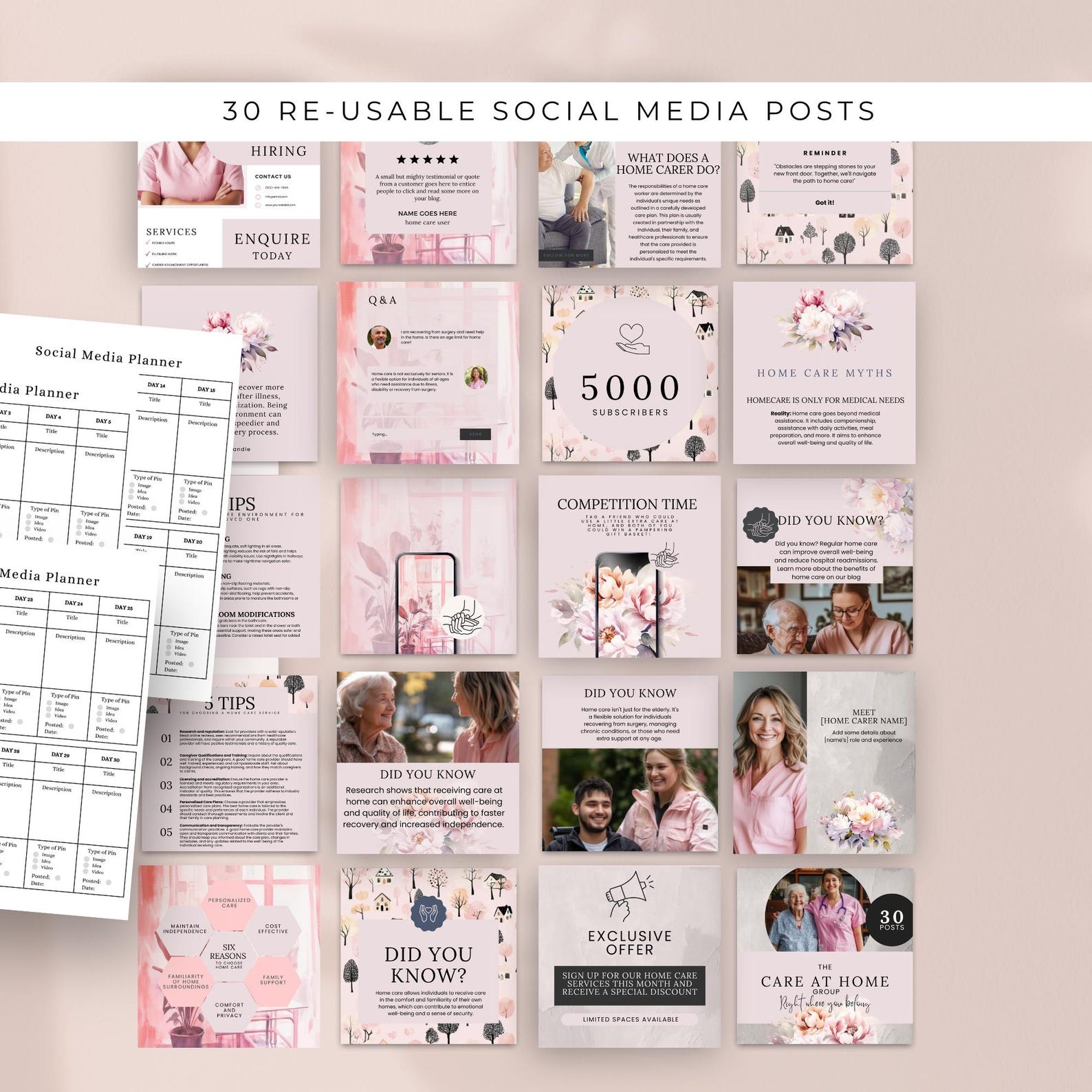 Home Care Service Branding Pack, Health Care Business Templates ...
