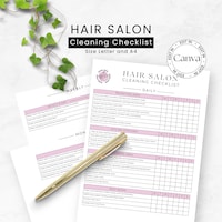 Weekly Income Tracker for Hairstylists | Printable Salon Income Log ...