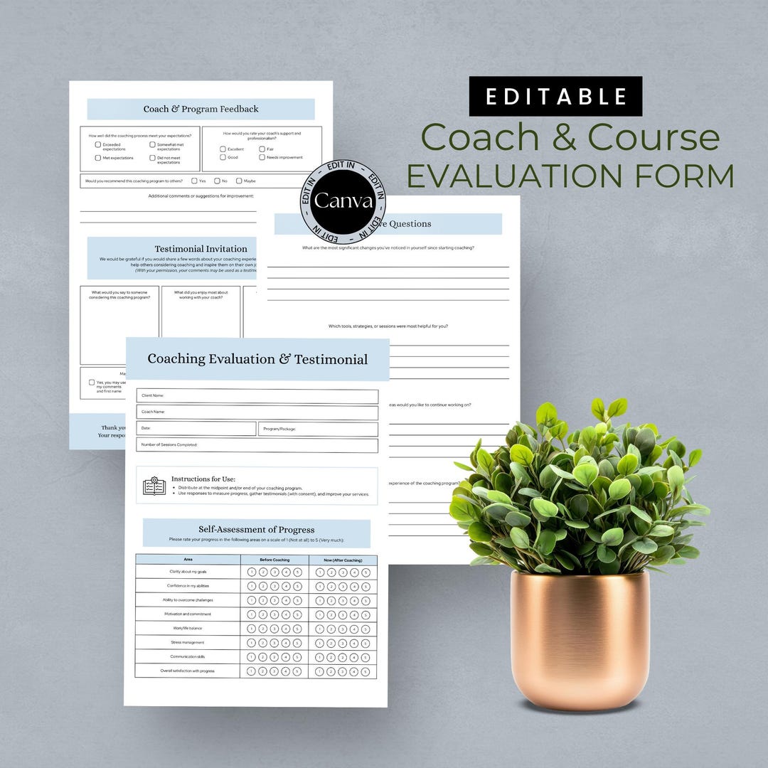 Coach Evaluation Form, Course Assessment and Feedback, Student Feedback ...