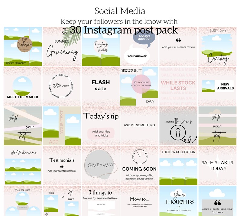 Editable Small Business Forms Instagram Post Templates and - Etsy