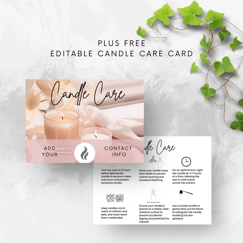 Candle Line Sheet Catalog Template, Wholesale Price List Template, 16 ...