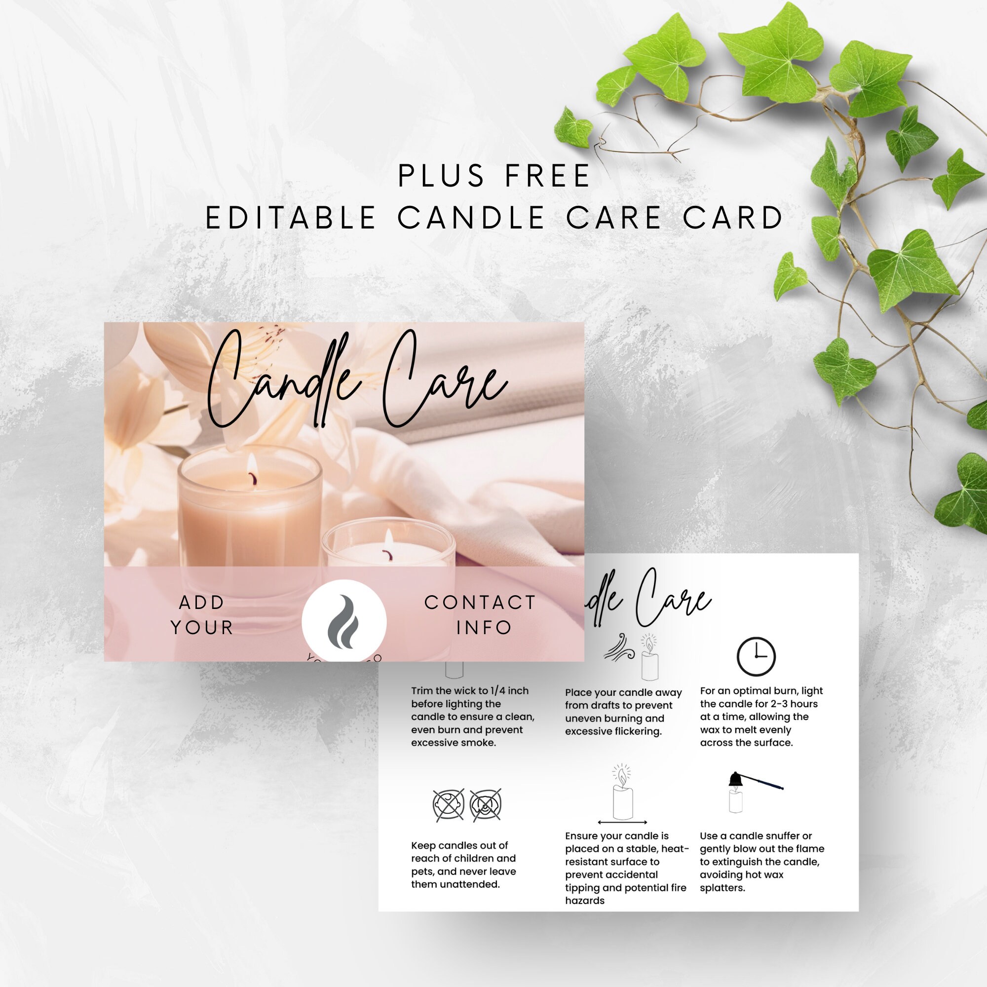 Candle Line Sheet Catalog Template Wholesale Price List - Etsy