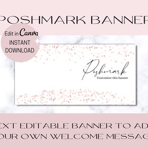 Poshmark Header | Editable Poshmark Banner | Customize | Add Your Logo ...