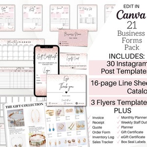 Editable Small Business Forms Instagram Post Templates and - Etsy