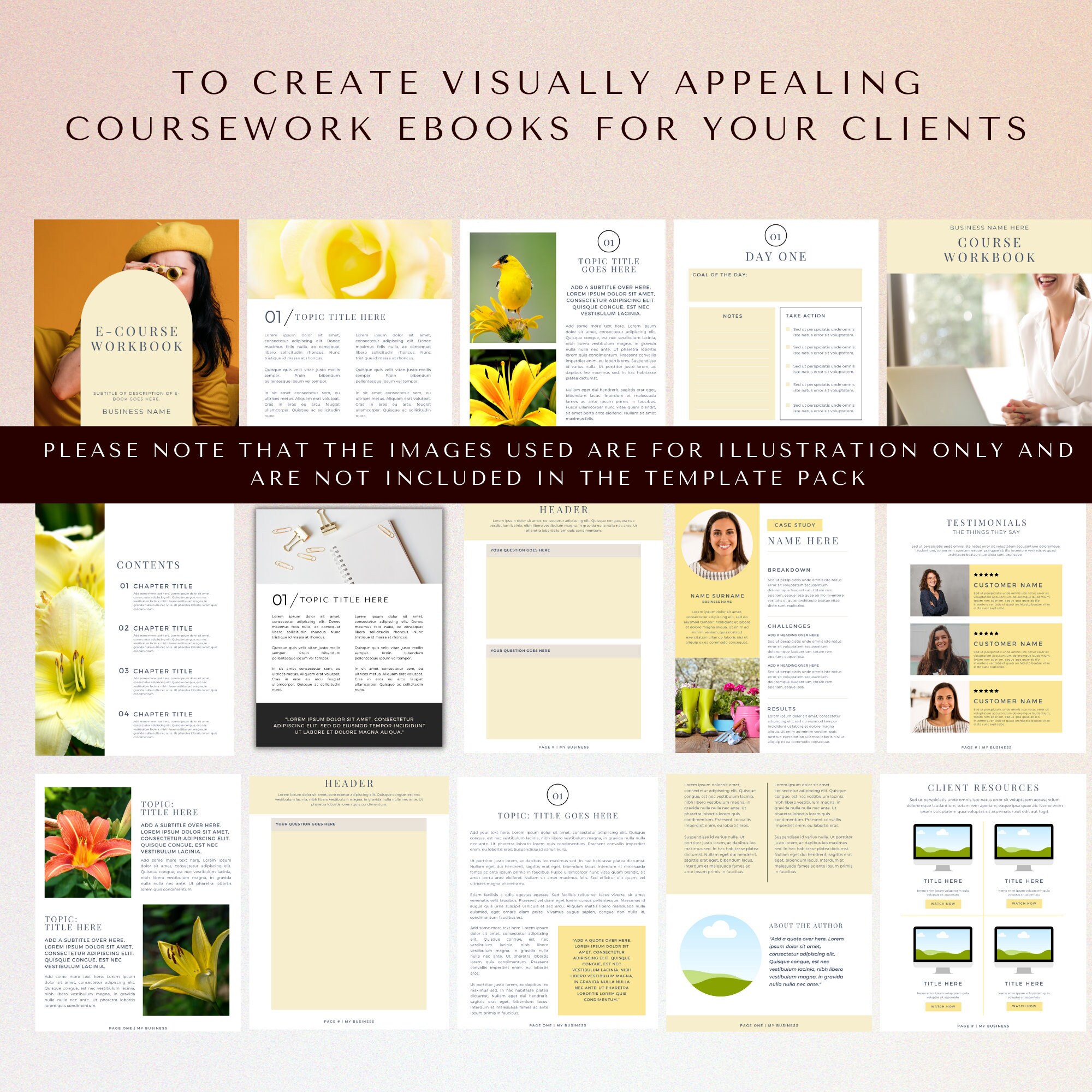 Course Creator Workbook Template, Canva Ebook for Coaches and Course ...