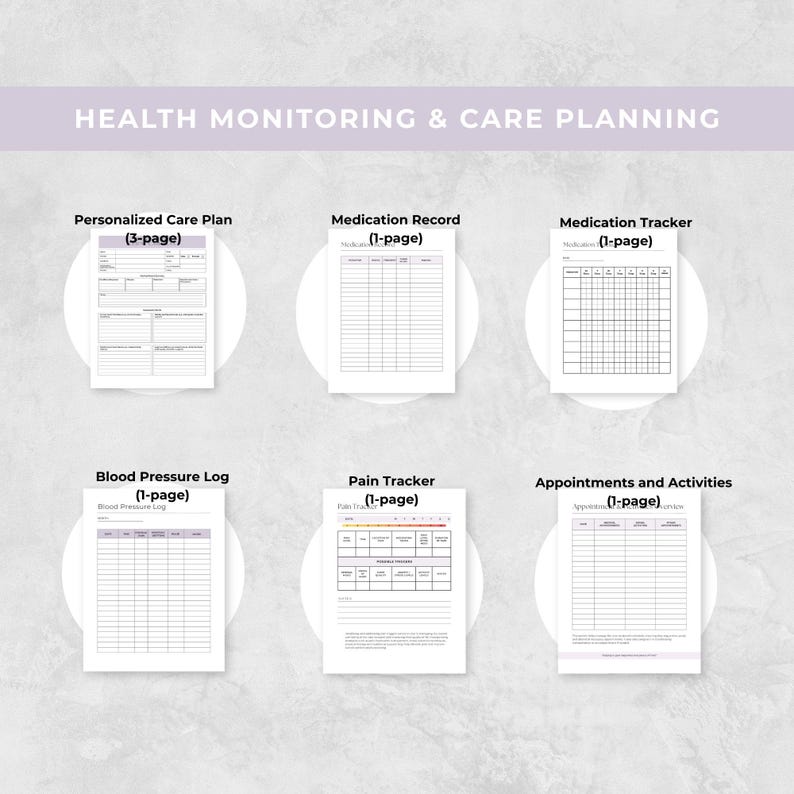 Homecare Forms, Home Health Care Business Templates, Caregiver Bundle ...