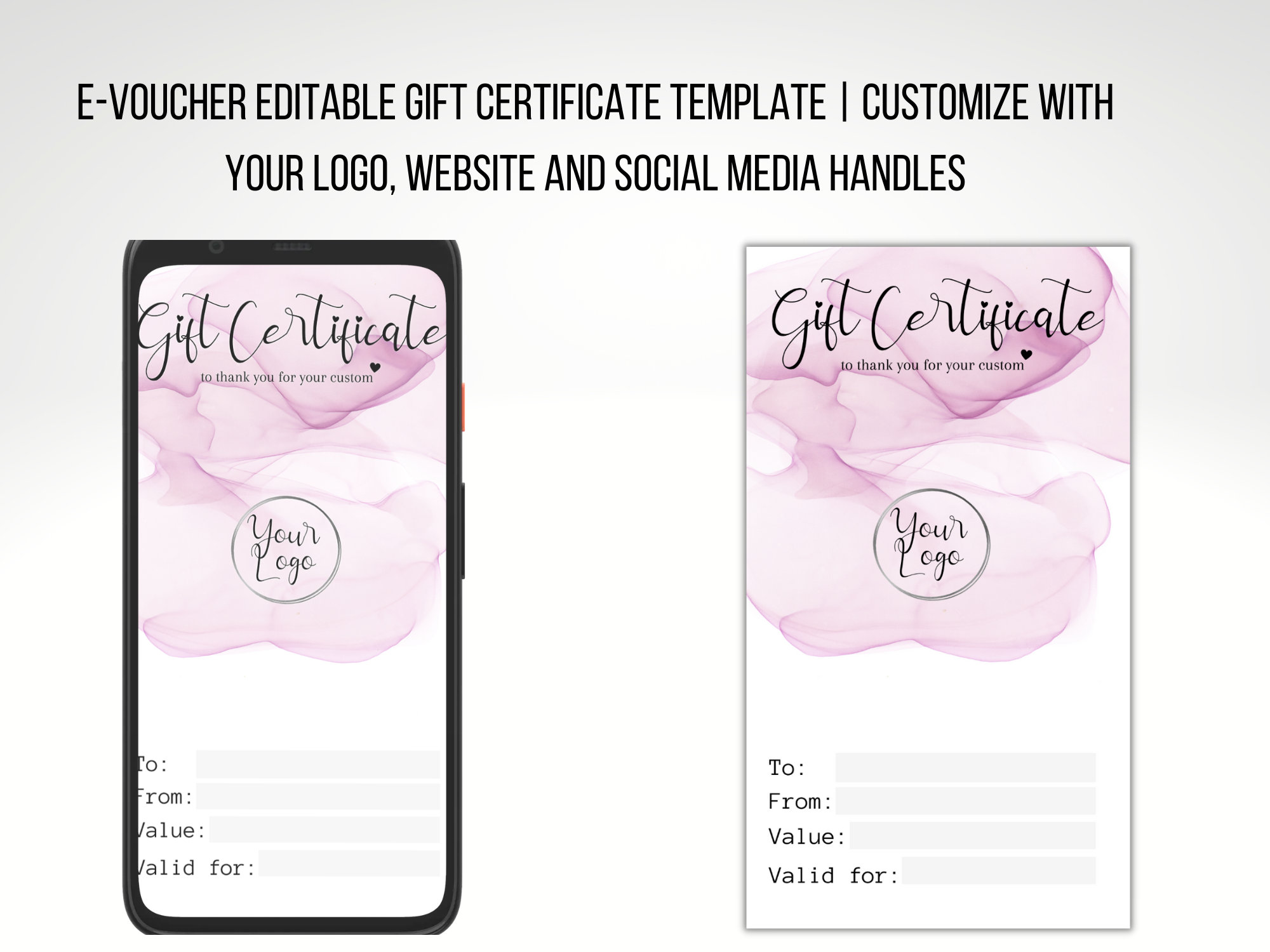 Gift Certificate Log Template