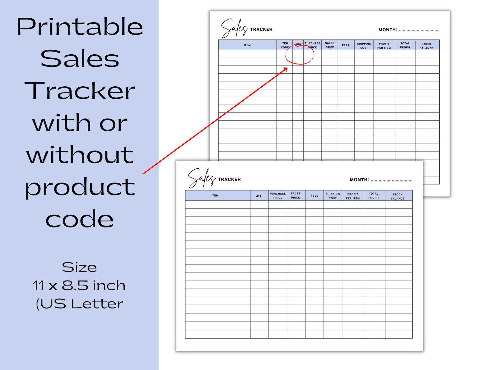 Sales Tracker Printable, Order Tracker Template, Sales Management ...