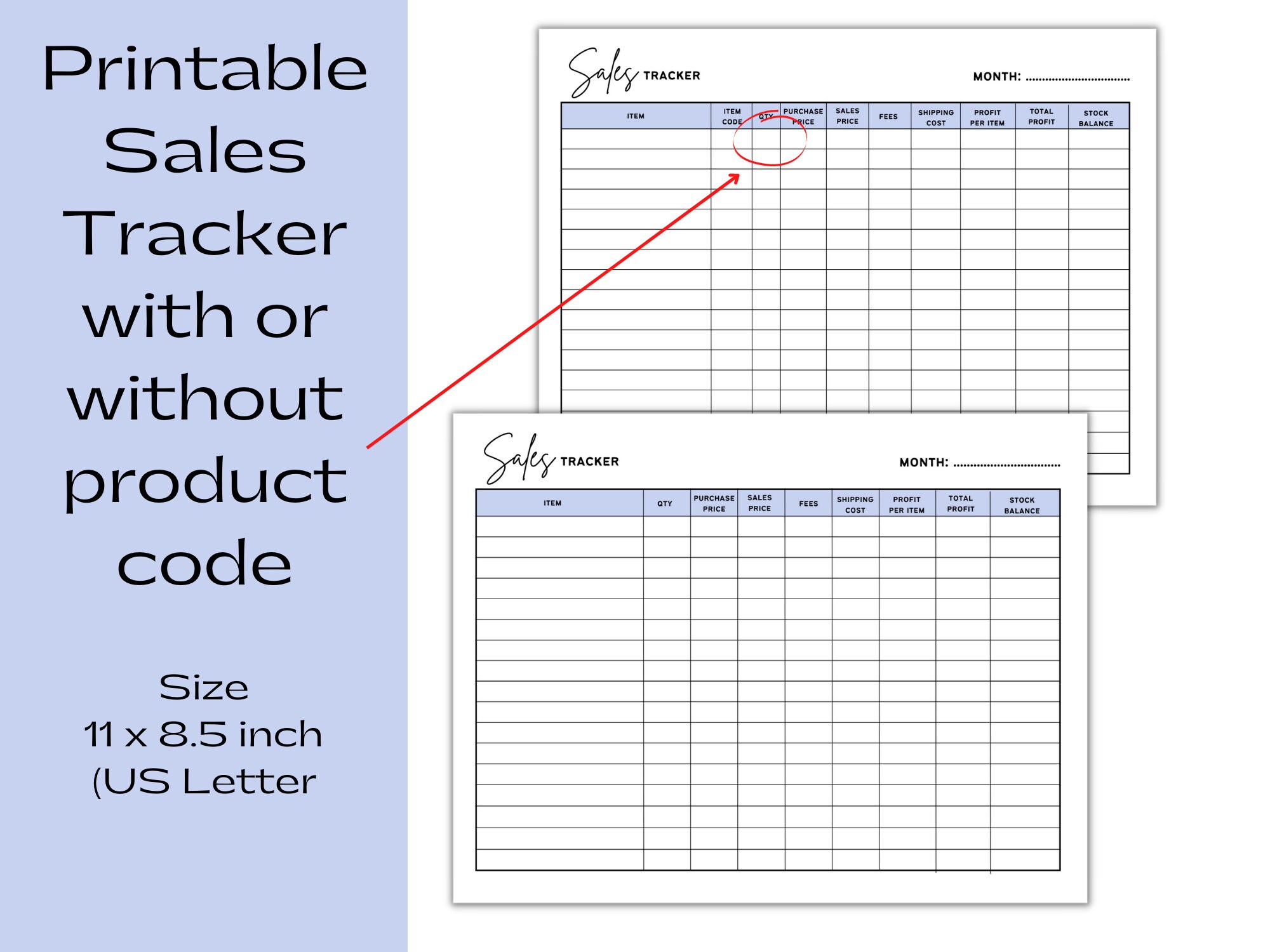 Sales Tracker Printable, Order Tracker Template, Sales Management ...