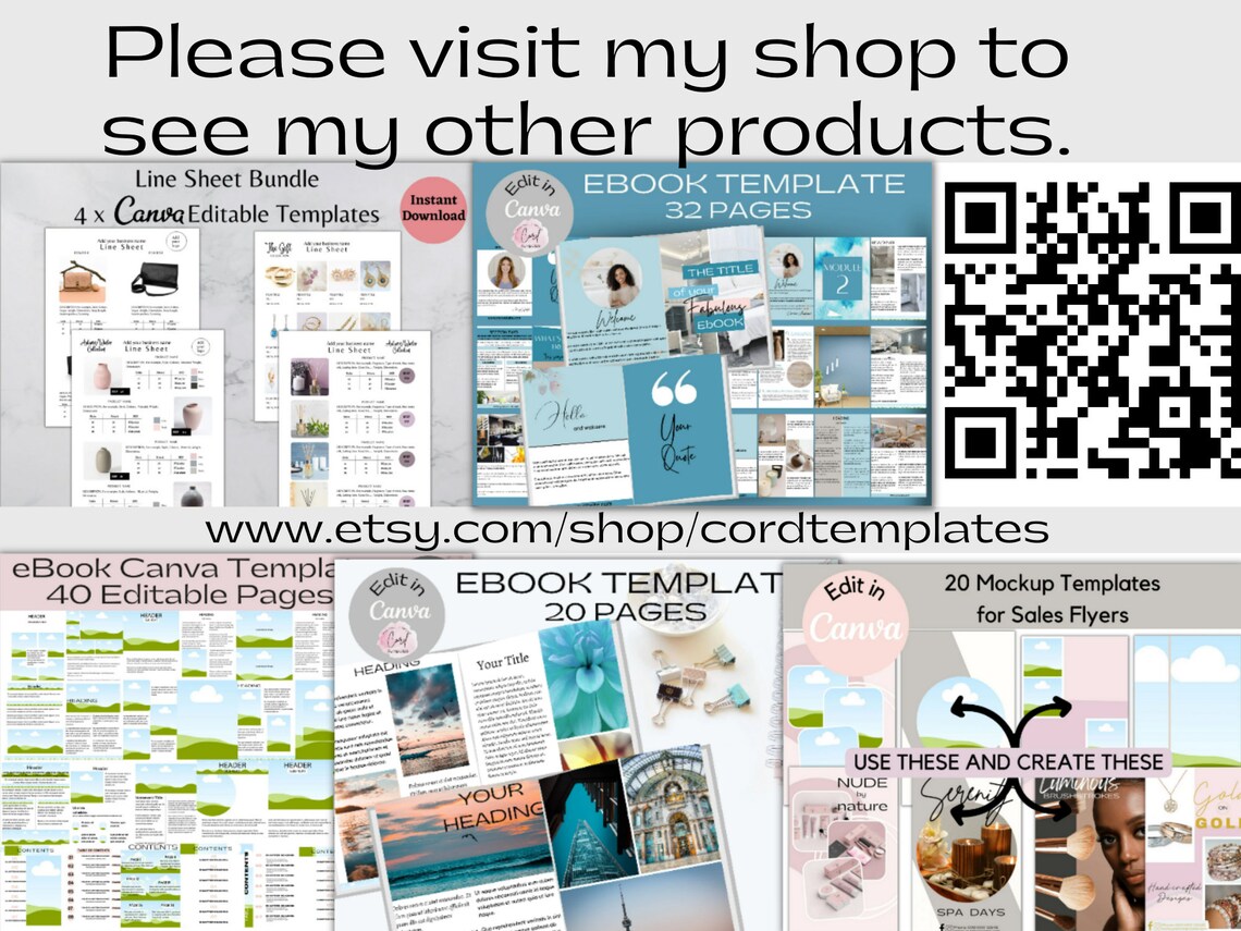 Editable Wholesale Jewelry Line Sheet Template Canva Stock - Etsy