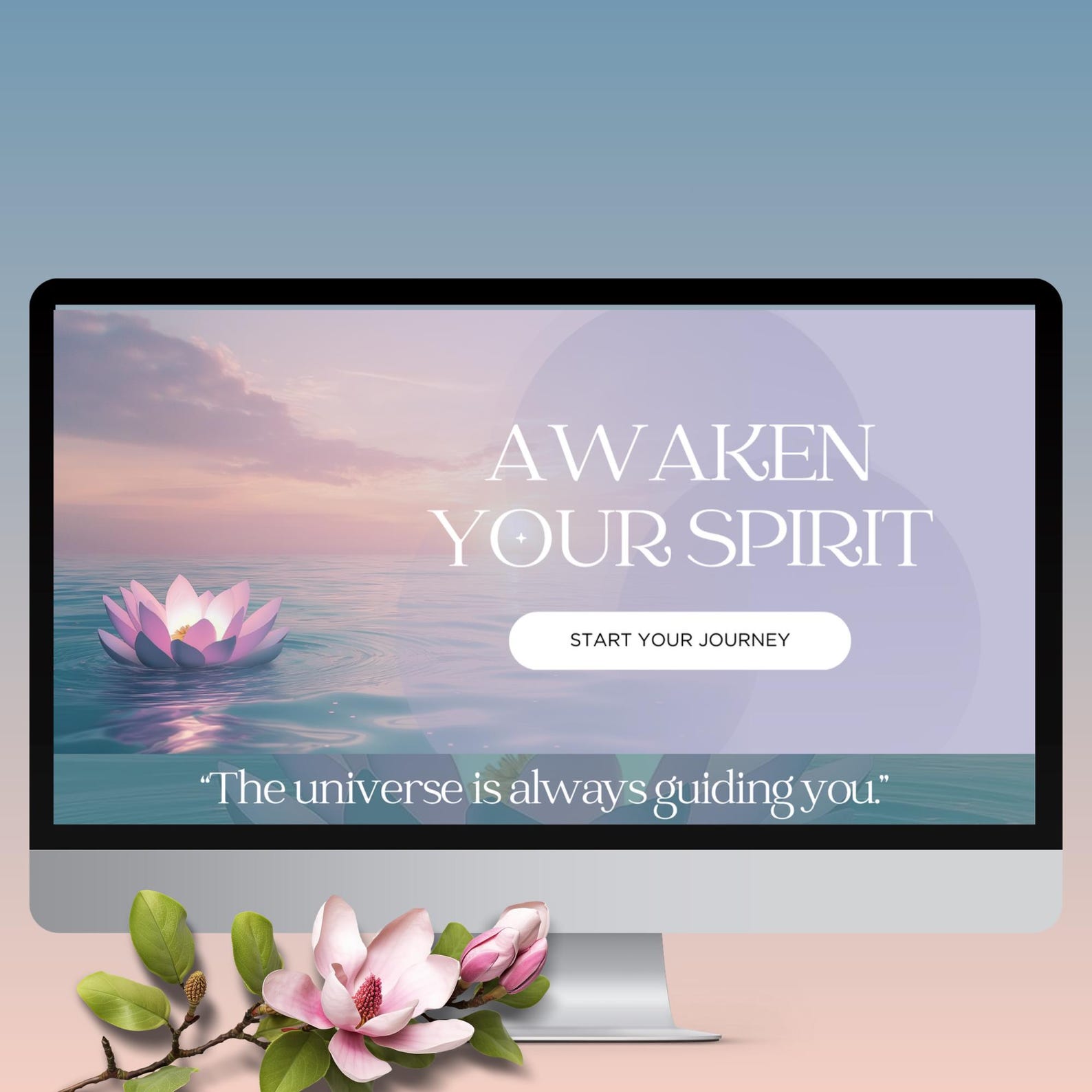 Spiritual Website Landing Page, Canva Spiritual Services Website ...