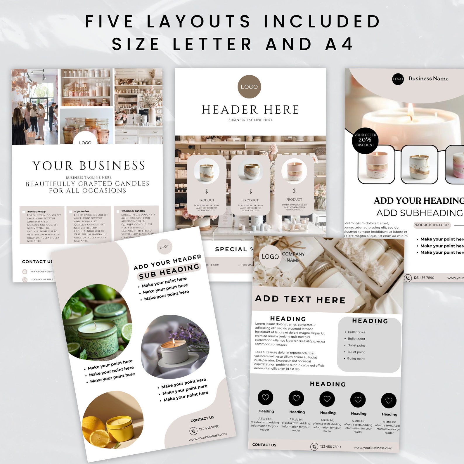 Candle Maker Business Flyers, Candle Business Advertising, Candle Craft ...
