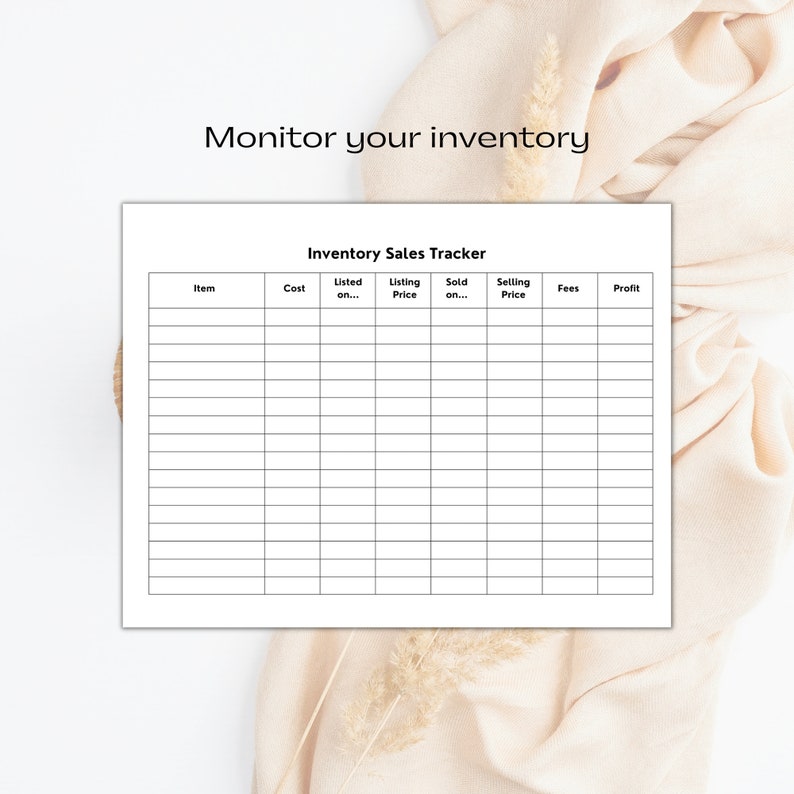Poshmark Planner | Printable PDF Record Sheets | Reseller Organization ...