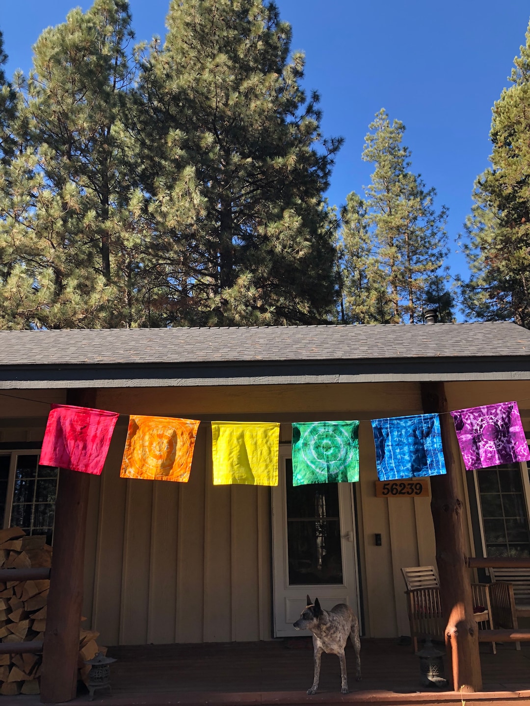 Large Rainbow Tie Dye Decorative Flags - Etsy