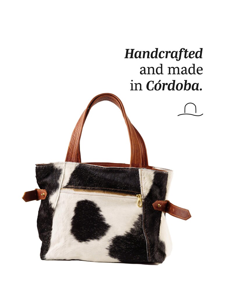 Cowhide Tote Bag - Large Cowhide Tote Purse - Etsy