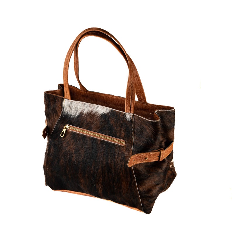 Cowhide Tote Bag Large Cowhide Tote Purse. - Etsy