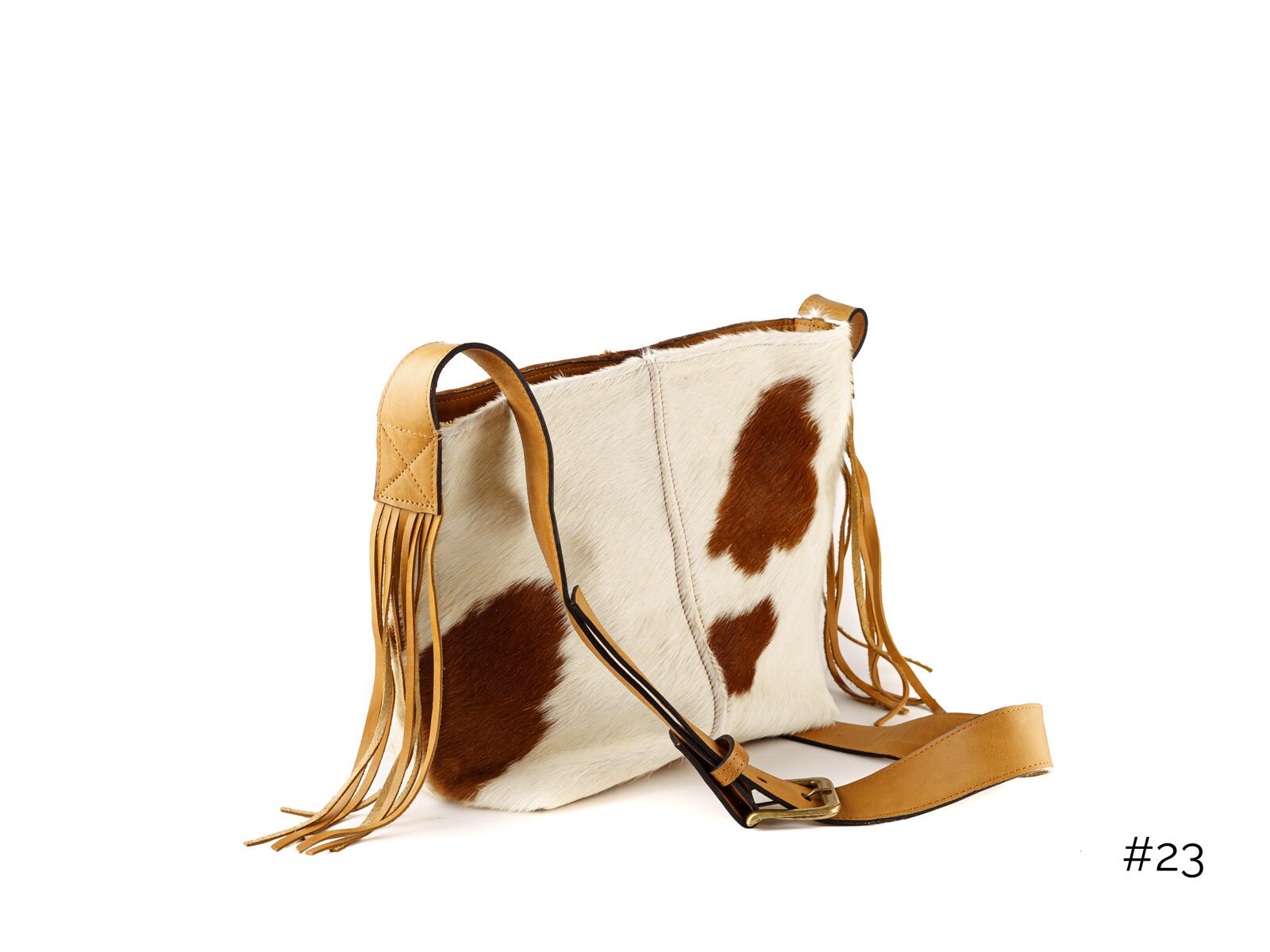 Cowhide Purse. Cowhide Crossbody Fringed Bag. Western Genuine Hair on ...