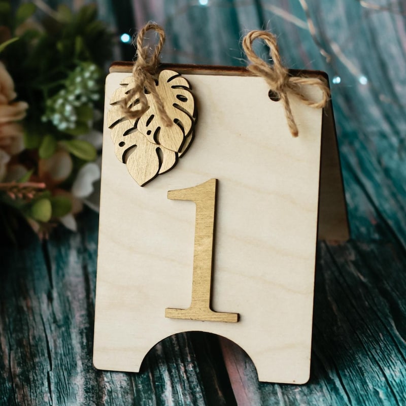 Wooden Table Number - Etsy