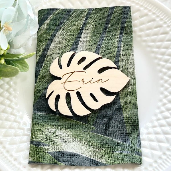 Wood Name Place Setting - Etsy