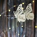 Personalized Butterfly Glass Tags - Butterfly Glass Markers - Custom ...