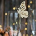 Personalized Butterfly Glass Tags - Butterfly Glass Markers - Custom ...