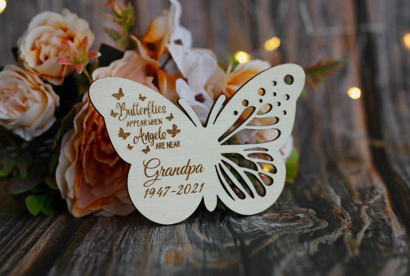 Memorial Butterfly Magnet - Custom Memorial Gift - Personalized ...