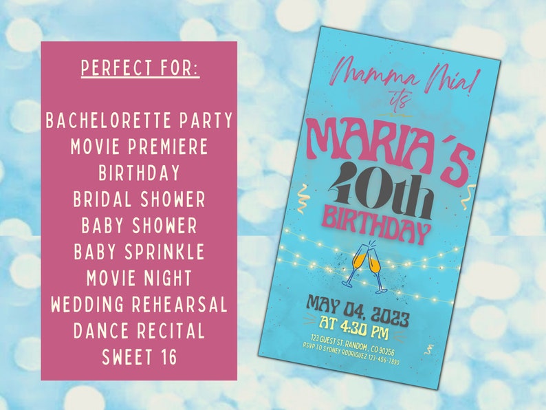 Maria's Mamma Mia Birthday Party | 40 Years Young | Mediterranean Sea ...