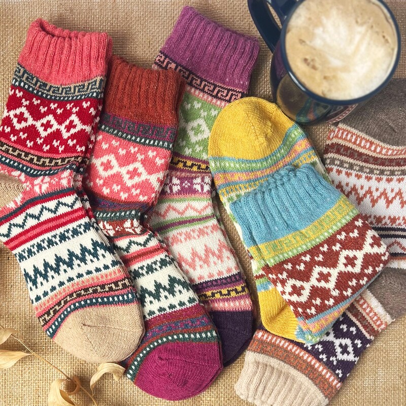 Colorful Socks - Etsy